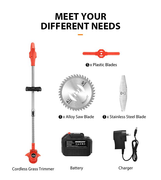 Whipper Snipper Cordless Grass Trimmer Electric Strimmer Garden Tool ...