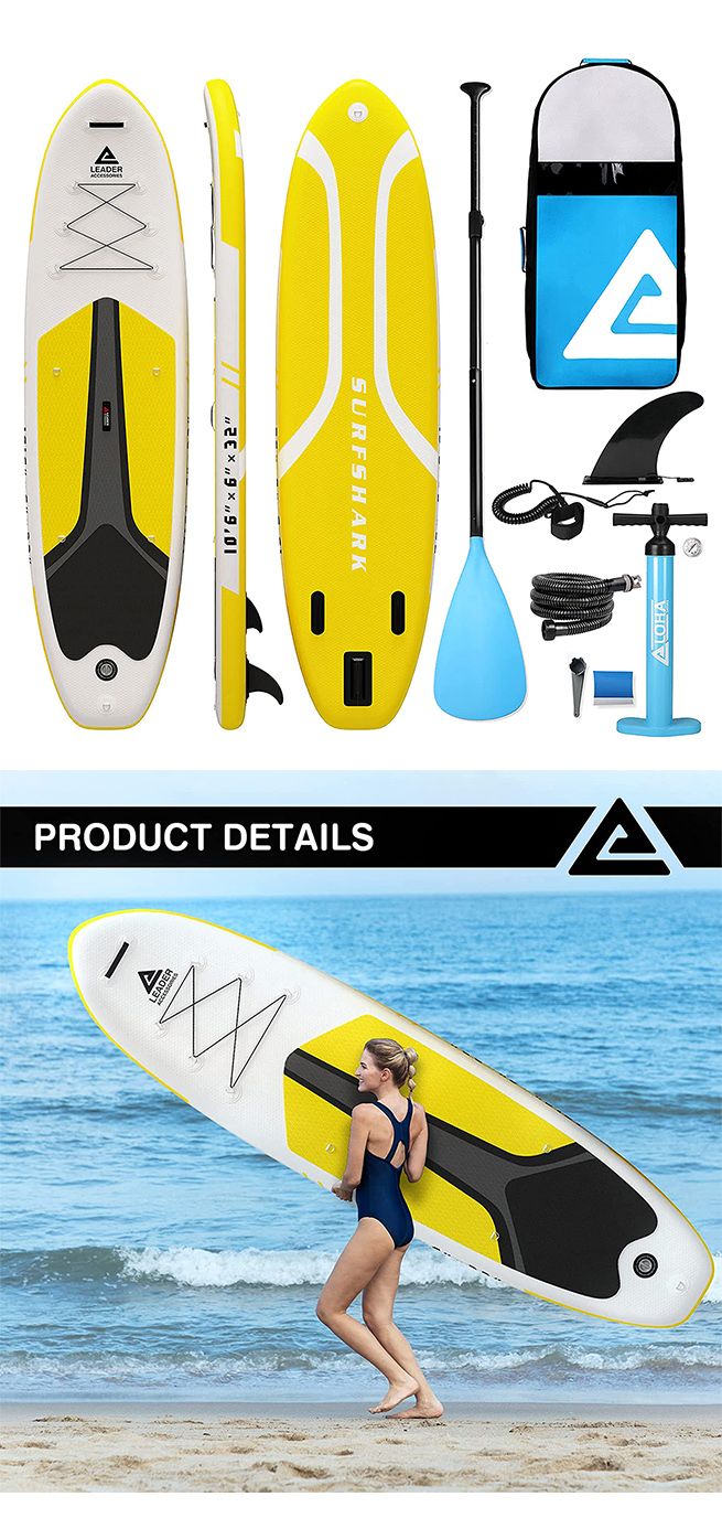 Stand Up Paddle Board Inflatable SUP Surfboard with Paddle Backpack ...