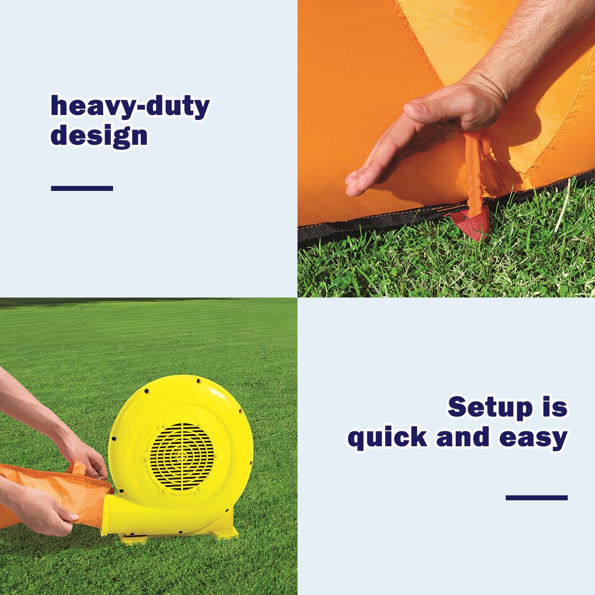 Bestway Inflatable Splash Water Park Adventure Water World Play Center ...