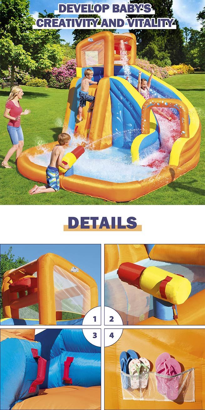 Bestway Inflatable Splash Water Park Adventure Water World Play Center ...