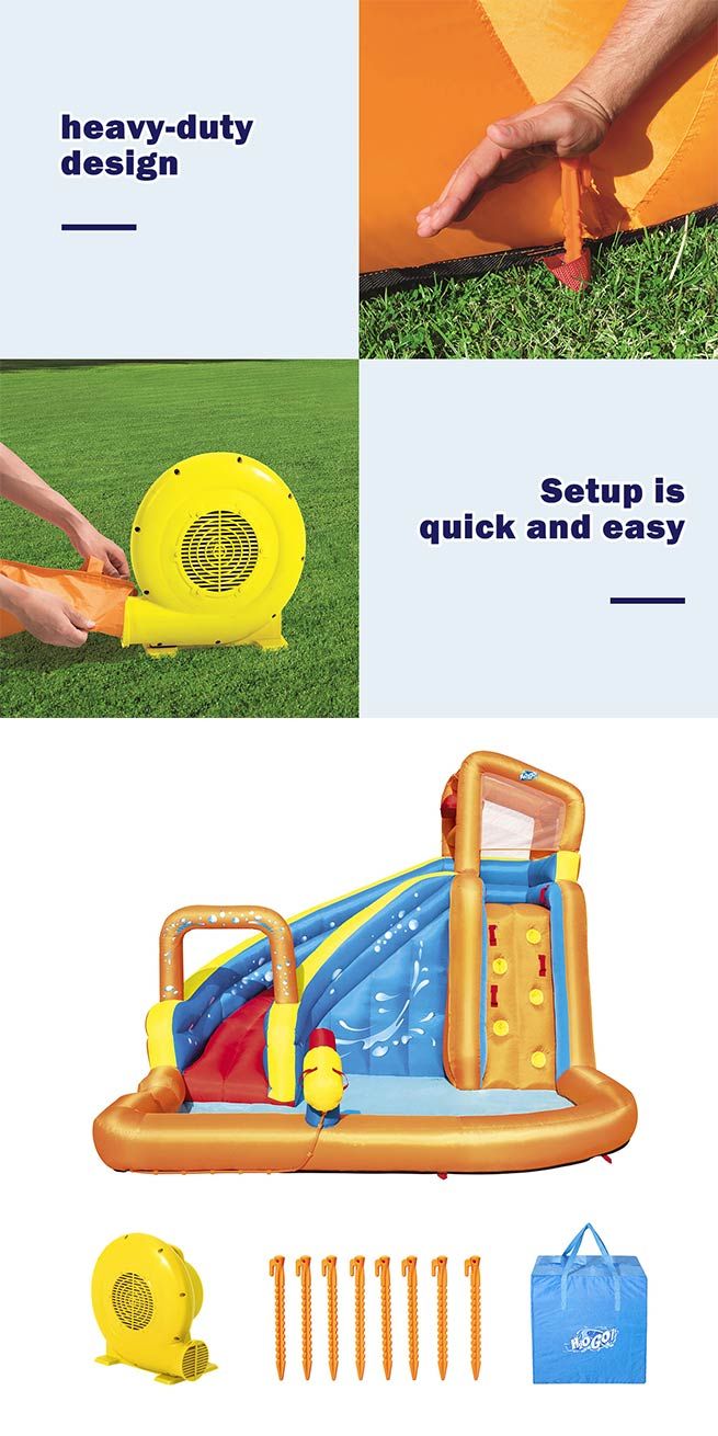 Bestway Inflatable Splash Water Park Adventure Water World Play Center ...