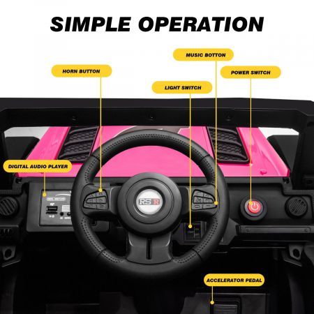 Kids Electric Car Vehicle Ride On Jeep Toy Off Road Remote Control ...