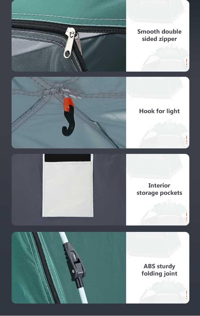 OGL 5 Person Tent Instant Pop Up Beach Camping Shelter Sun Shade Family ...