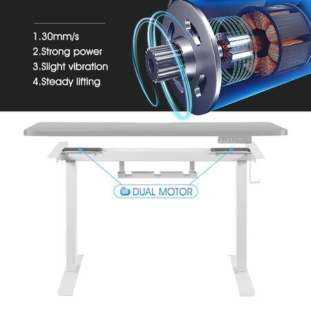 Electric Sit Stand Desk Height Adjustable Standing Table Computer ...