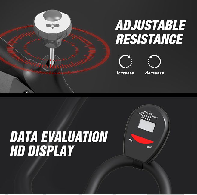 GENKI Fitness Spin Bike Indoor Cycling Home Exercise Adjustable Belt ...