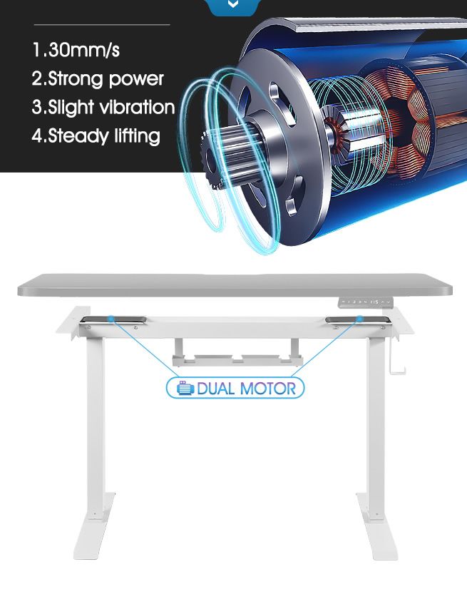 Electric Sit Stand Desk Height Adjustable Standing Table Computer ...