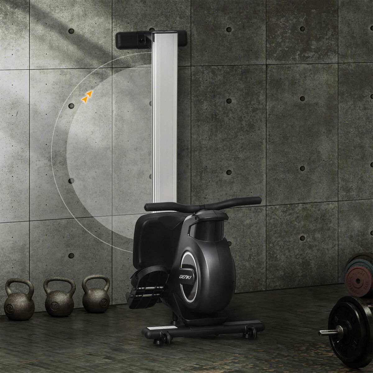 Genki Rowing Machine Rower Magnetic Resistance Workout Foldable Home ...