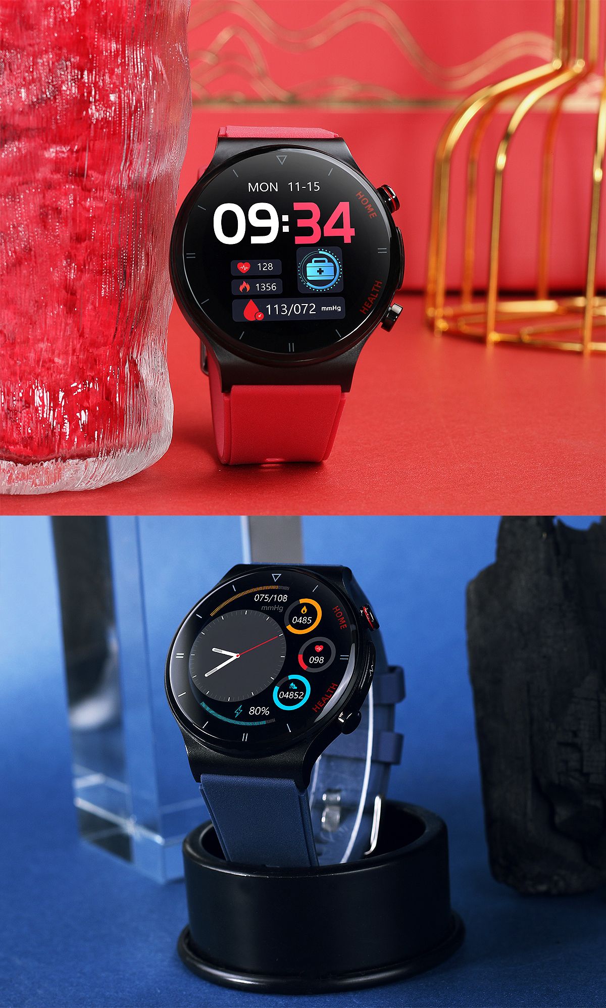 2022 Newest Men Smart Watch Phone Fitness Tracker Body Temperature ...