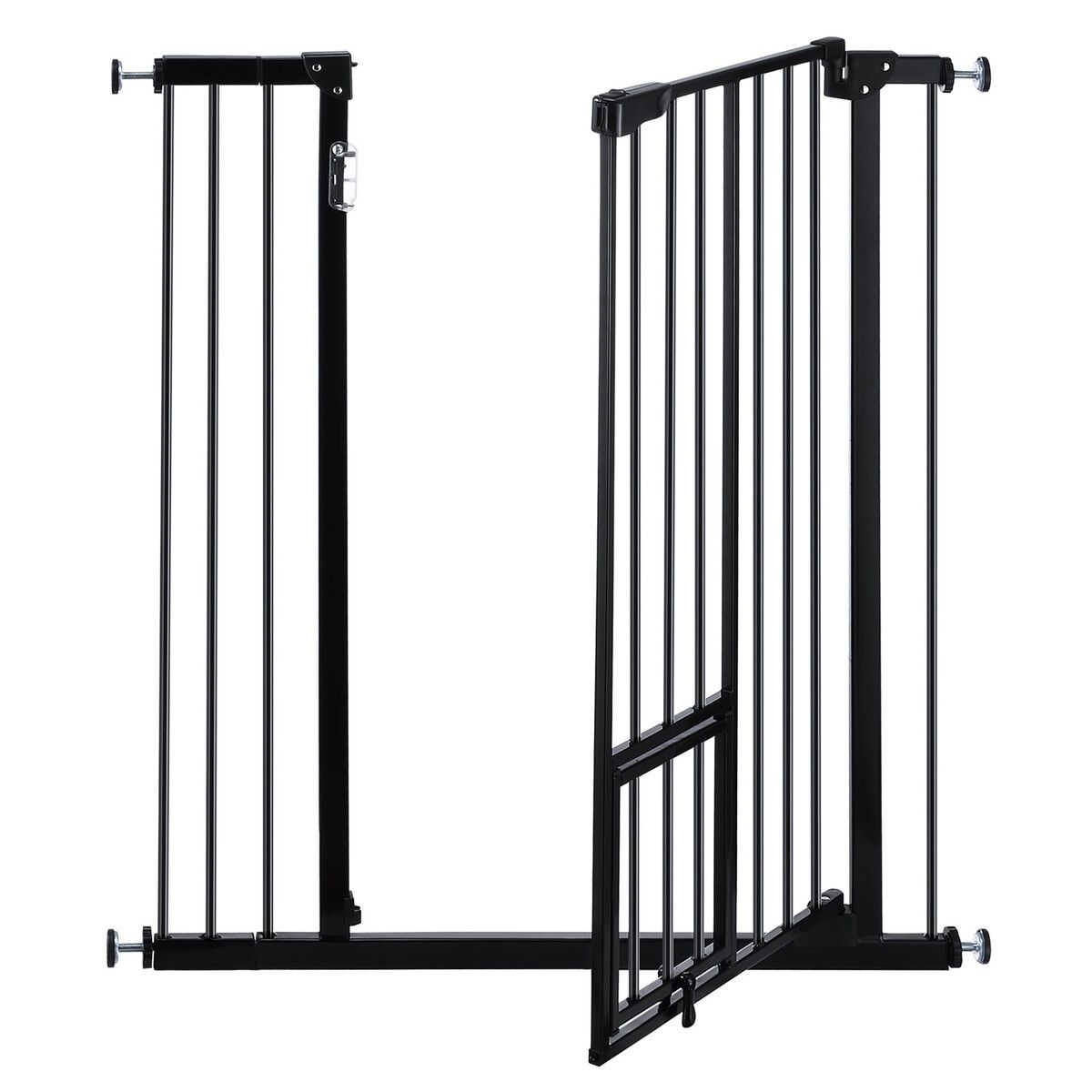 Pet Safety Gate Adjustable Kid Safe Stair Dog Fence Guard Security ...