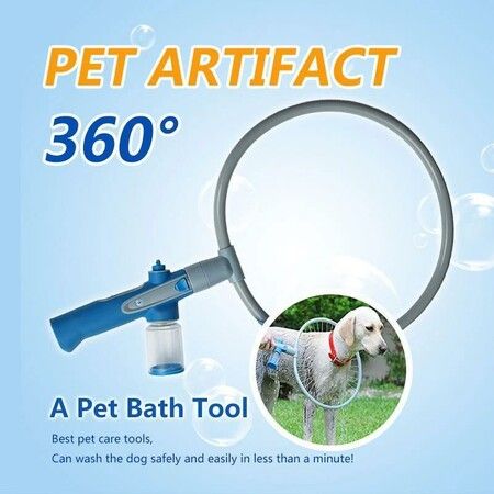 New 360 Pet Dog Bath Tool Summer Foldable Portable Massager Shower Tool ...