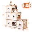 Cat Cardboard Scratching House Scratcher Interactive Castle Playhouse ...