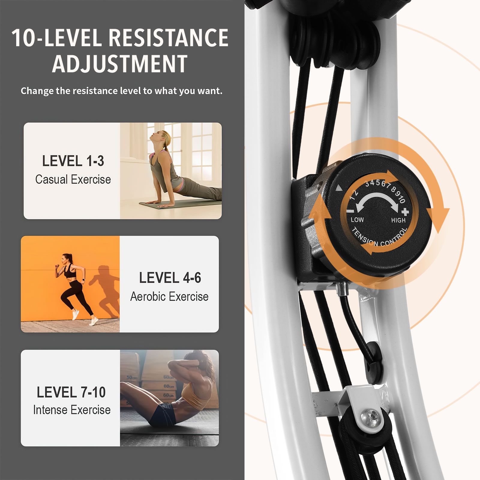 3 In 1 Exercise X Bike Trainer Recumbent Home Gym Fitness Workout ...