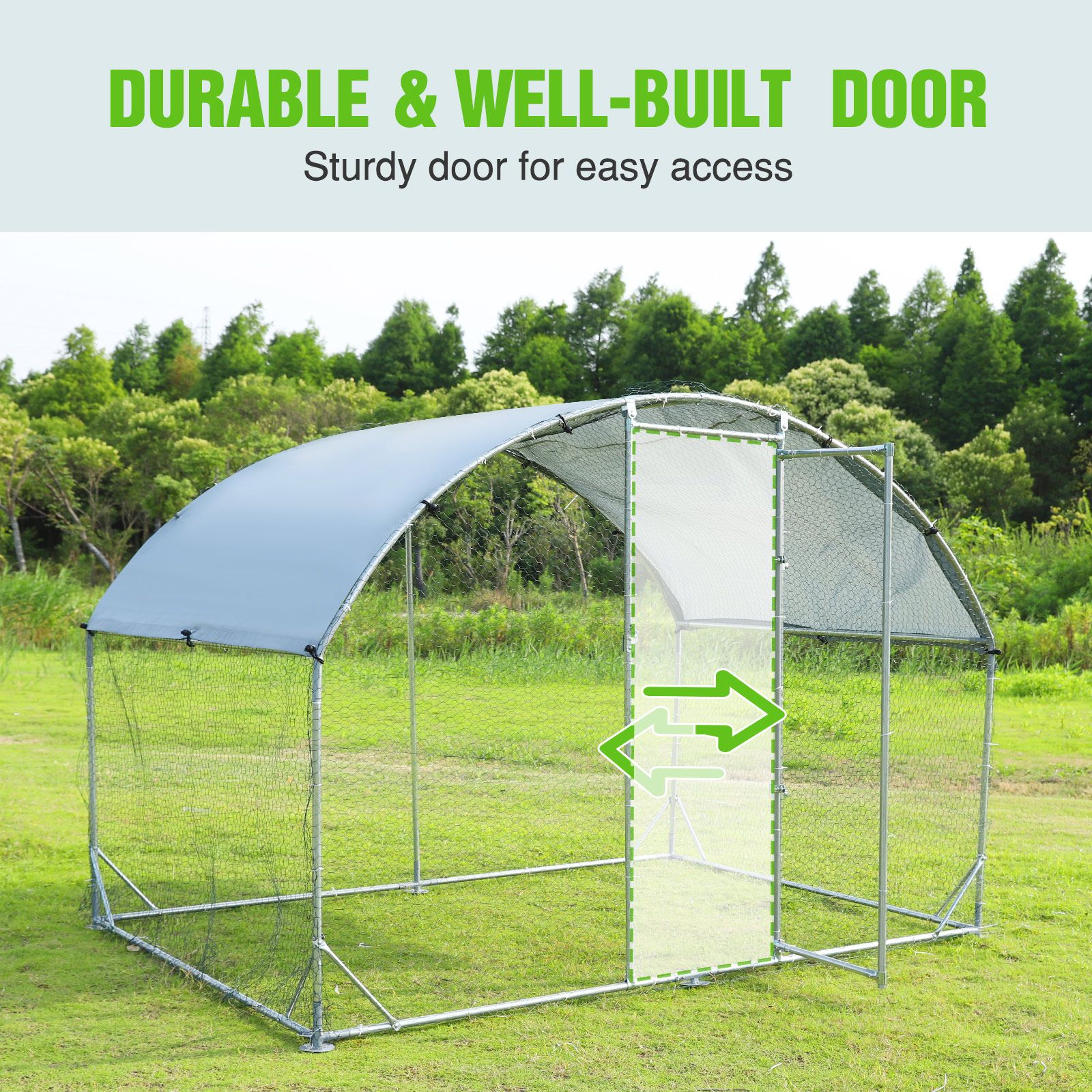Chicken Run Coop Walk In Cage Chook Pen Shelter Rabbit Hutch Dog Cat ...
