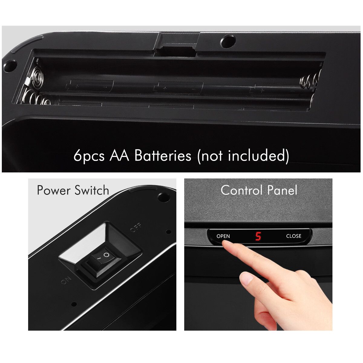 60L Sensor Recycling Bin Touchless Rubbish Trash Dustbin Kitchen Waste ...