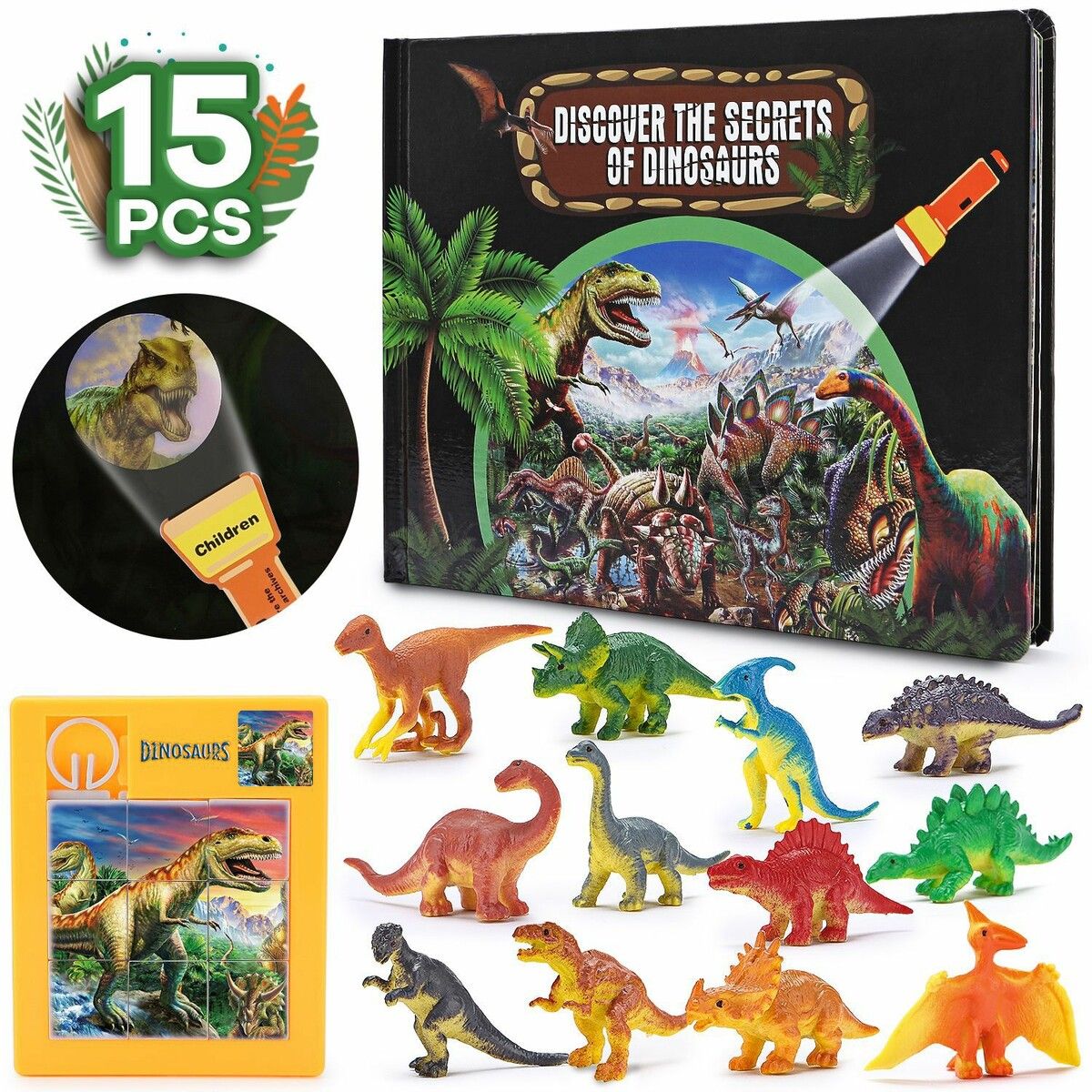 3D Explore the Mystery of Dinosaurs Book Animal Dinosaur Model Toys ...