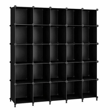 25 Cube Storage Shelves DIY Shelving Unit Bookshelf Cabinet Toy Display ...