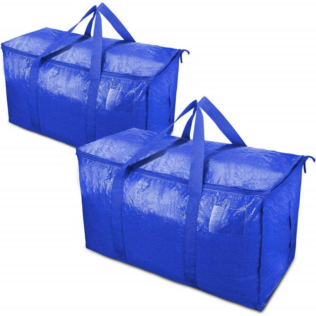 2 Pack Extra Large Moving Bags with Zippers & Carrying Handles, Heavy ...