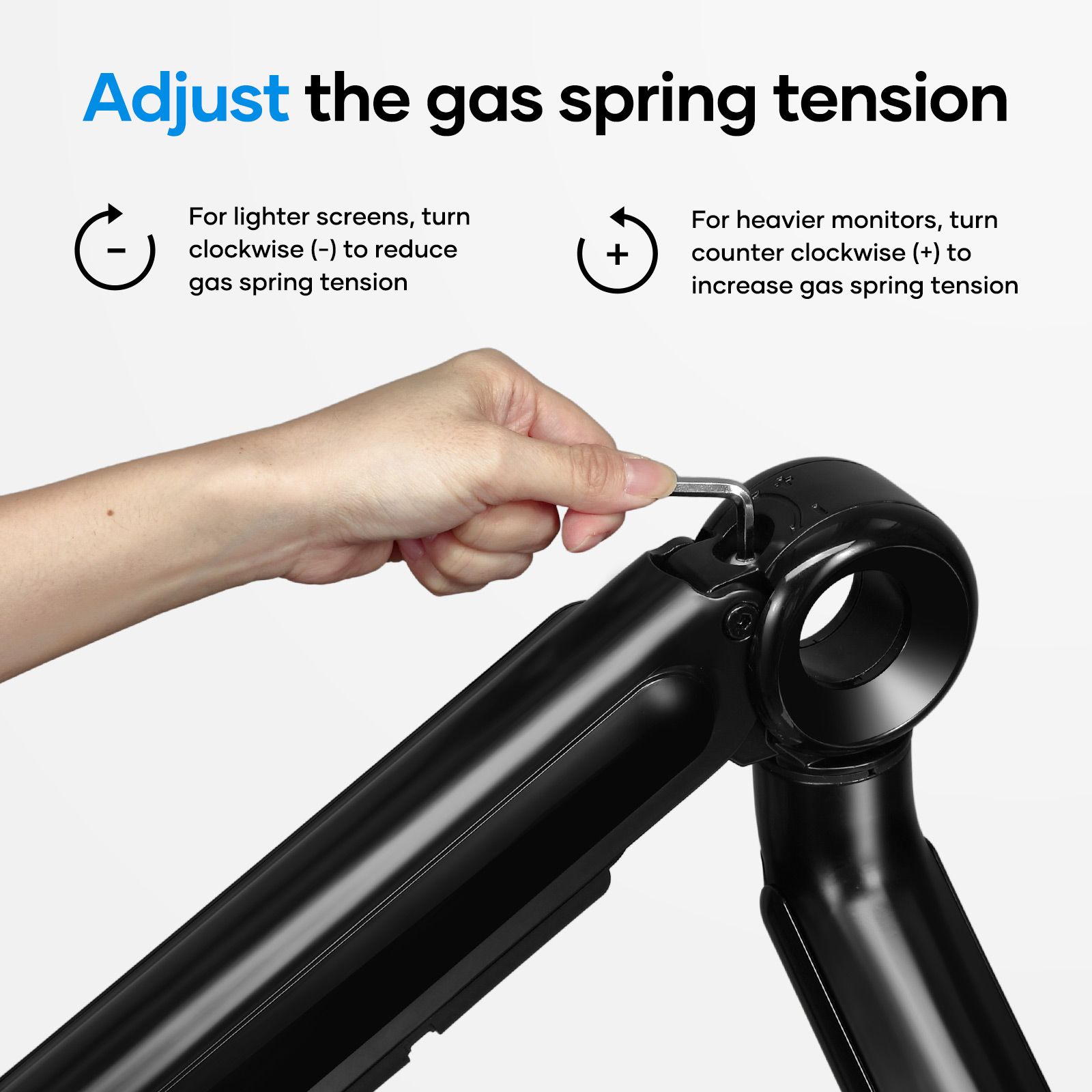 Single Monitor Arm Stand LCD TV Desk Mount VESA Riser Laptop Computer Display Screen Holder ...