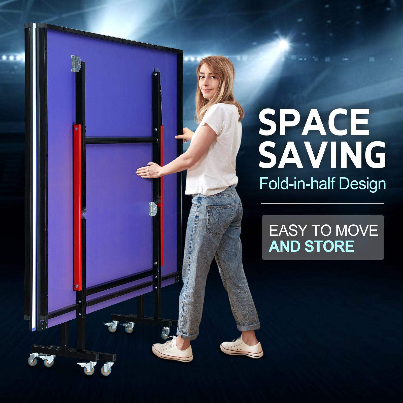 Table Tennis Table Foldable Ping Pong Set Indoor Outdoor Portable ...