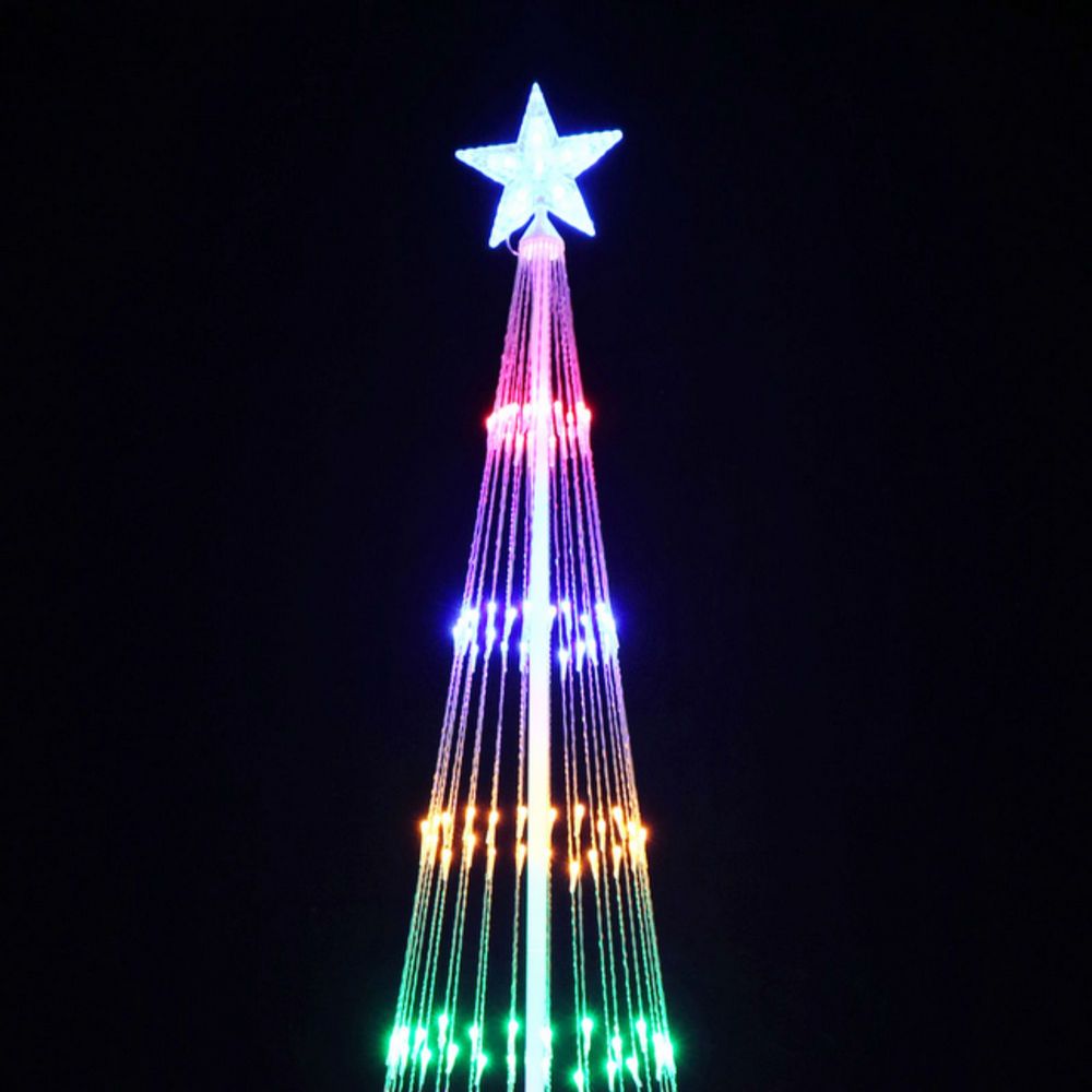 Stockholm Christmas Lights Xmas Tree Strand Flashing Light Multi Color 264 LEDs
