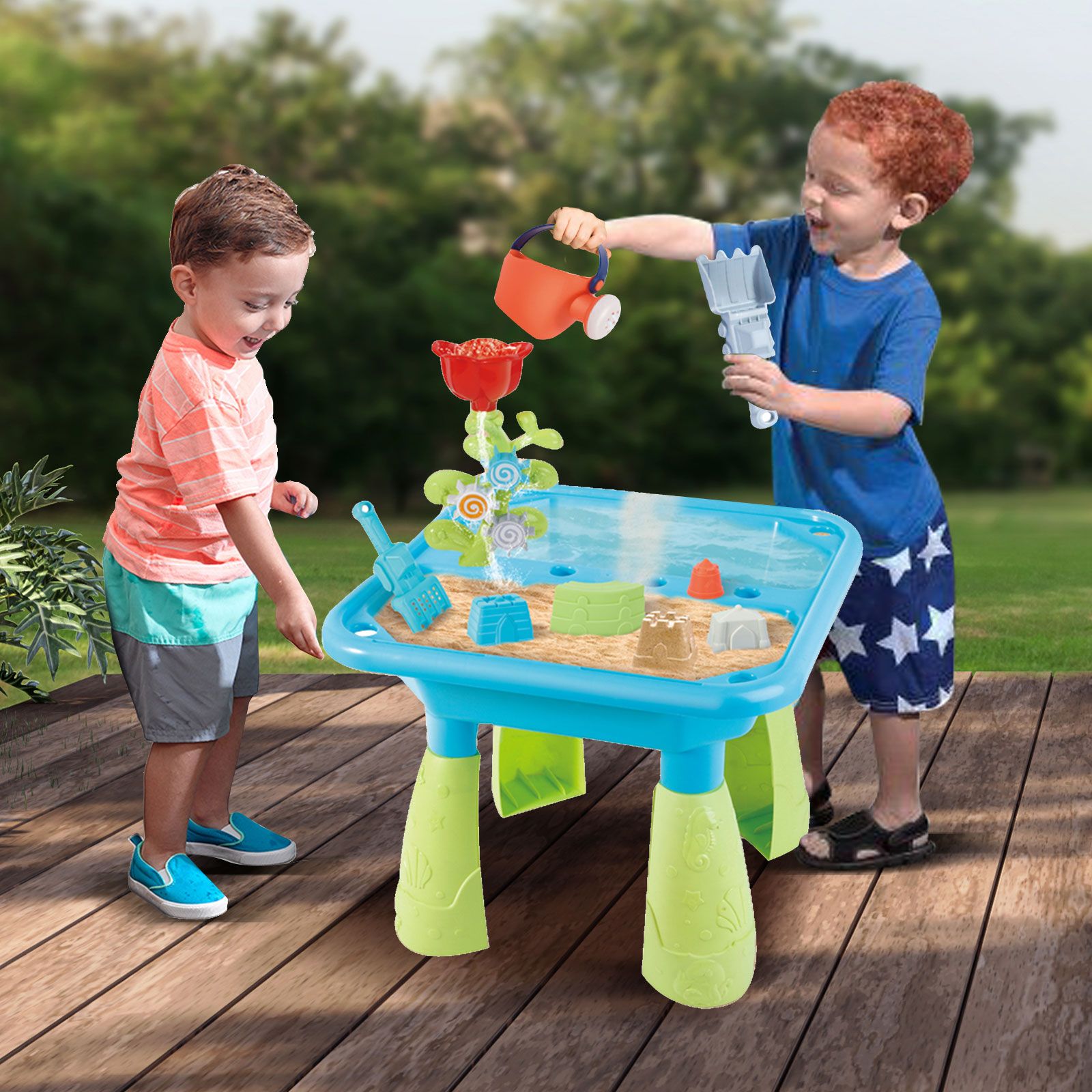 Kids Water Sand Play Table Sandpit Beach Swimming Pool Toys Outdoor ...