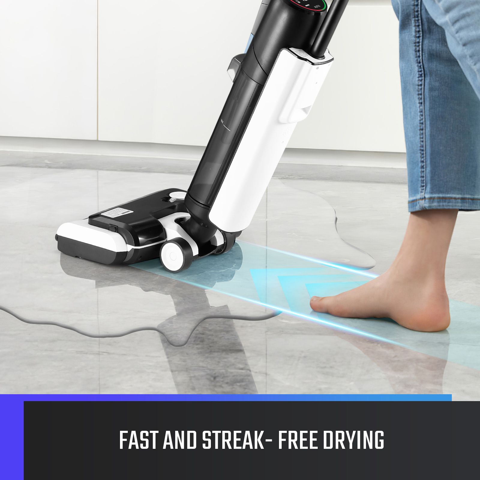 Cordless Vacuum Floor Cleaner Portable Hard Wet Dry Cleaning Machine ...