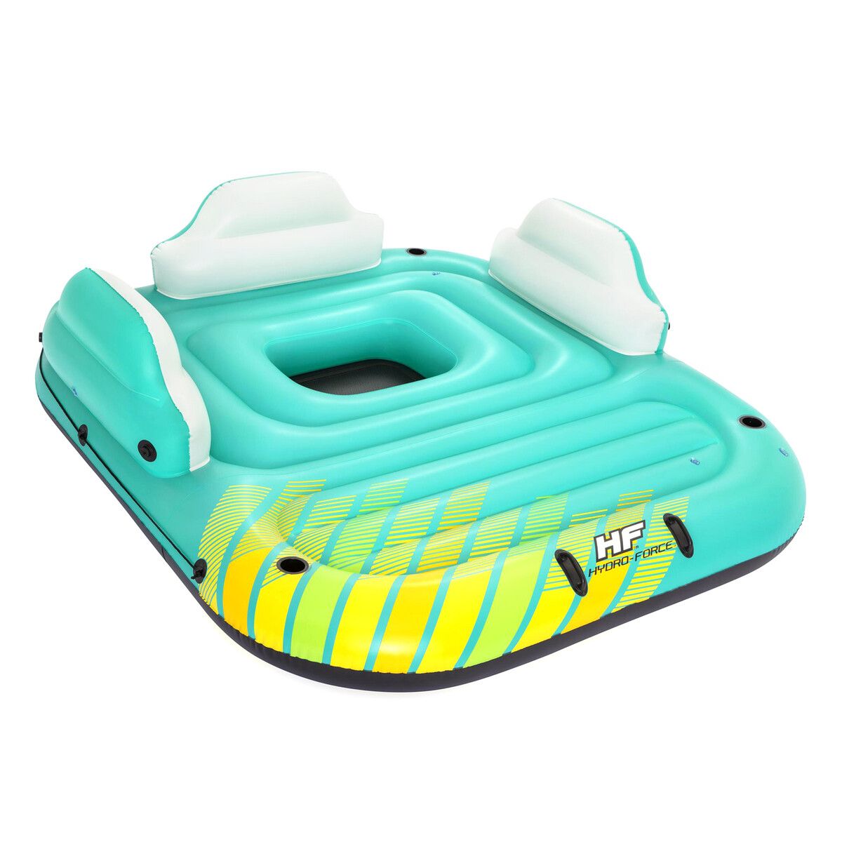 Bestway Floating Island Pool Party Swim Platform Raft Giant Inflatable ...