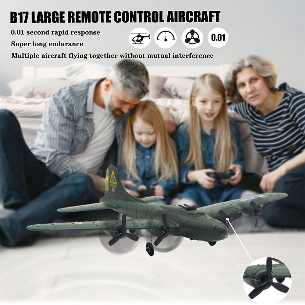 B-17 RC Airplane Ready to Fly, Easy to Fly RC Glider for Kids and ...