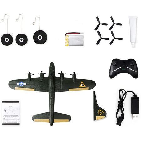 B-17 RC Airplane Ready to Fly, Easy to Fly RC Glider for Kids and ...