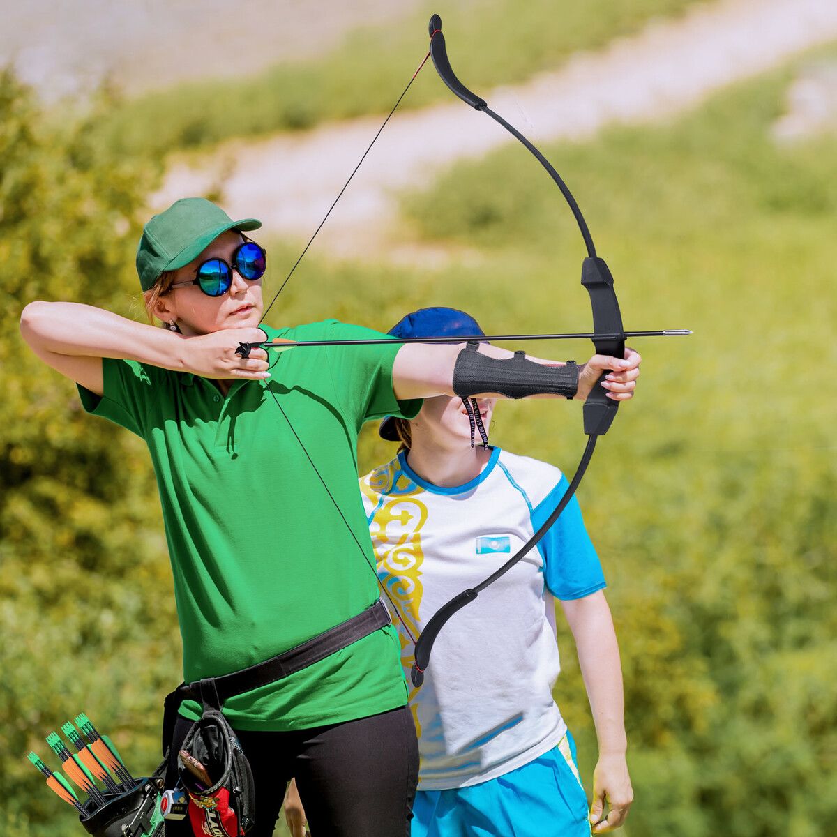 40lbs Recurve Bow Arrow Set Sports Archery Outdoor Hunting Equipment ...