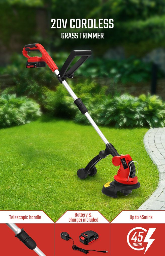 Whipper Snipper Cordless Grass Trimmer String Edger Electric Lawn Weed ...
