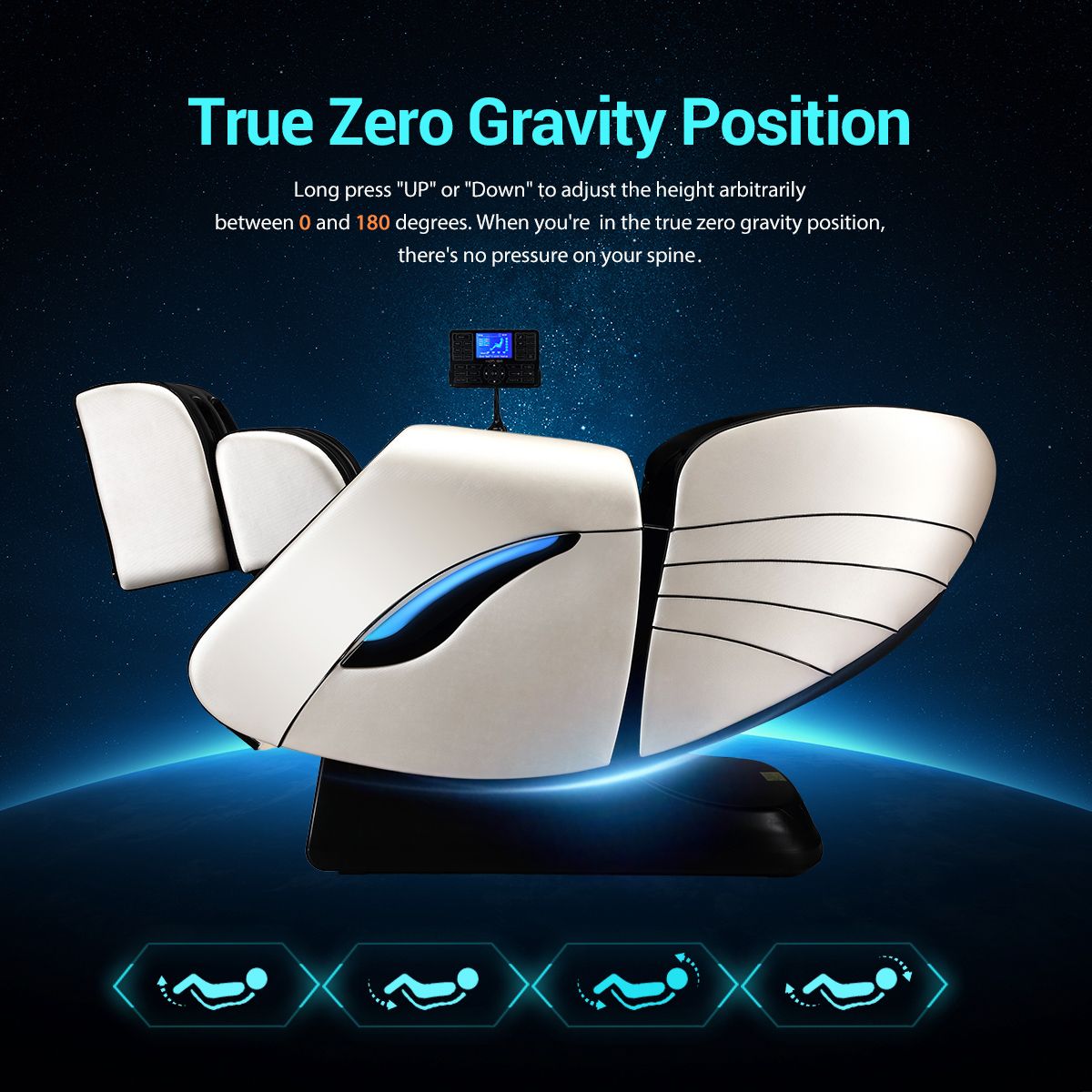 Massage Recliner Chair Therapy Zero Gravity Massager Shiatsu Massaging ...