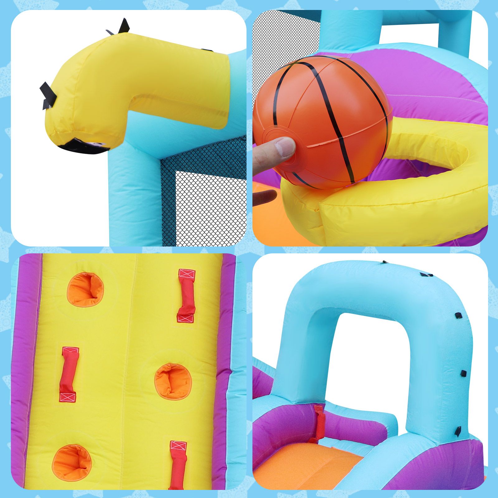 Inflatable Water Park Jumping Castle World Bouncer Trampoline Slide ...