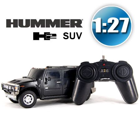 1:27 Remote / Radio Control R/C Hummer H2 SUV - BLACK