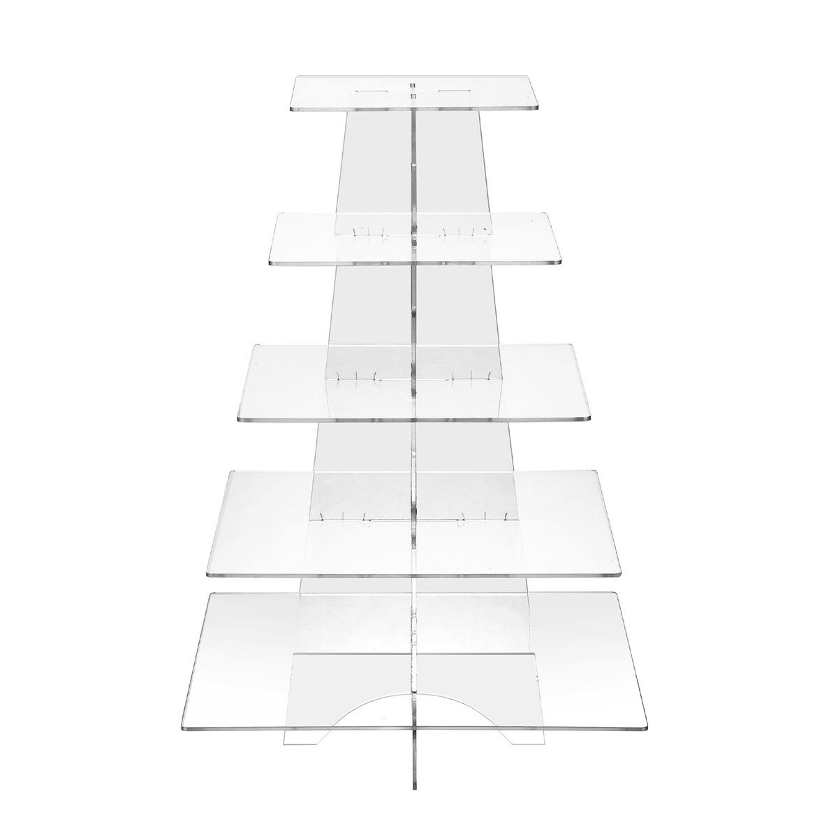 5 Tier Cupcake Stand Acrylic Display Shelf Tower Unit Bakery Donut Cake ...