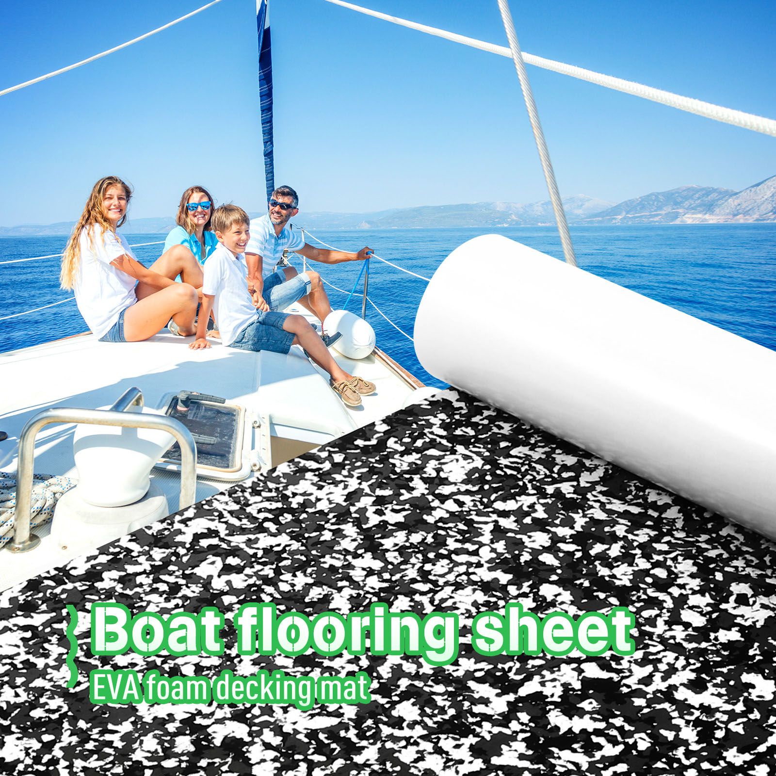 Boat Flooring Marine Carpet EVA Non Slip Foam Decking Mat Sheet ...