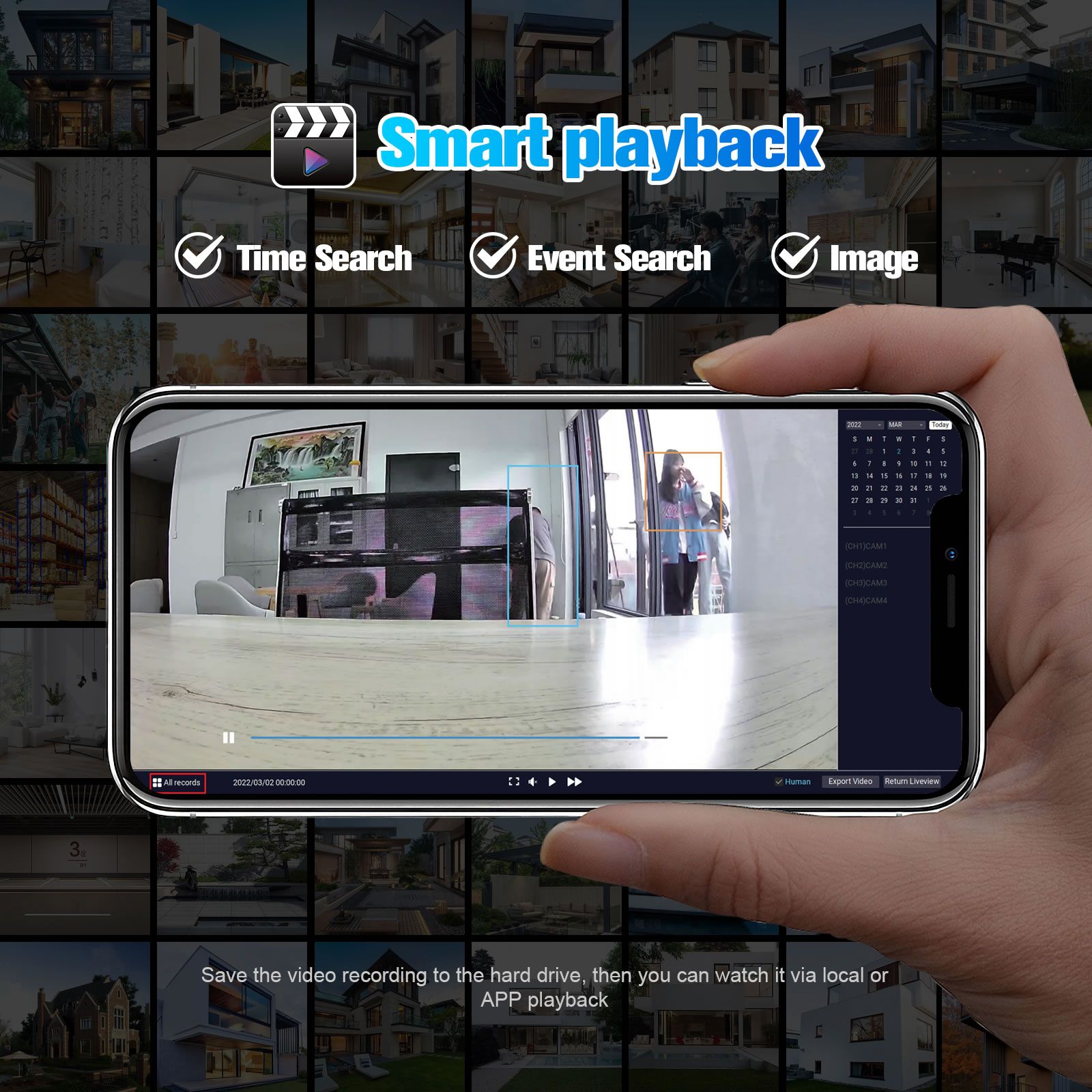 Wifi Security Cameras 4 Set Wireless CCTV Home Spy Surveillance System ...