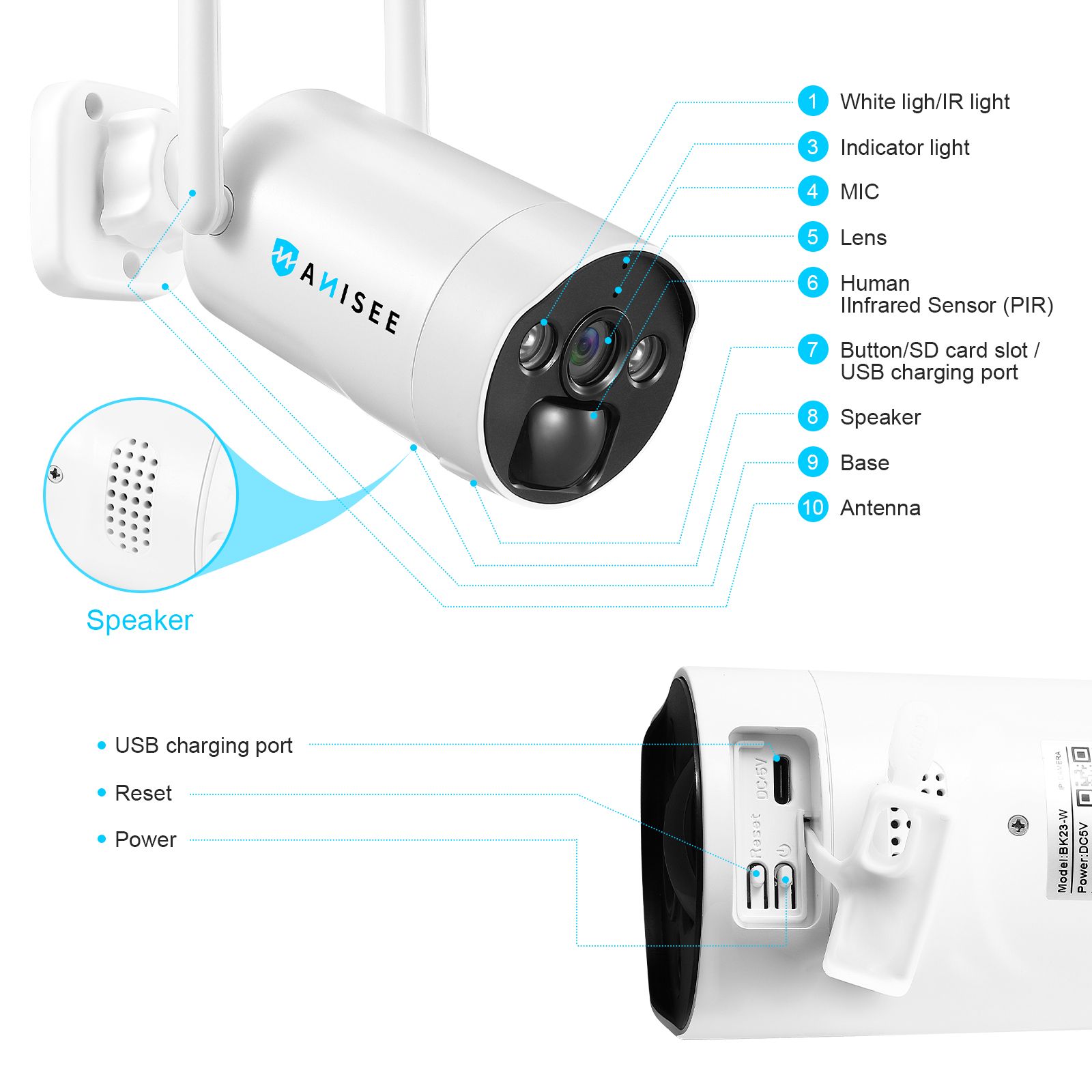 Wifi Security Cameras 4 Set Wireless CCTV Home Spy Surveillance System ...