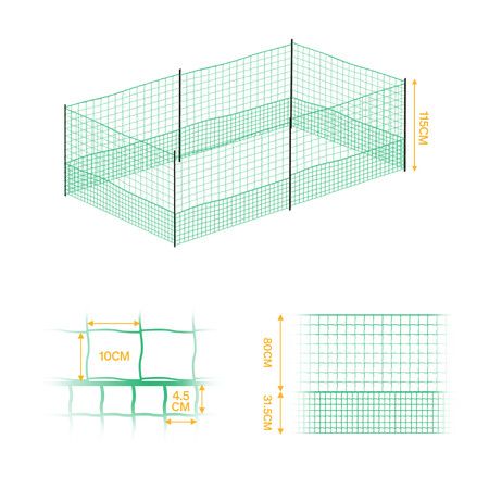 Chicken Run Pen Fence Duck Breeding Farm House Cage Poultry Mesh ...