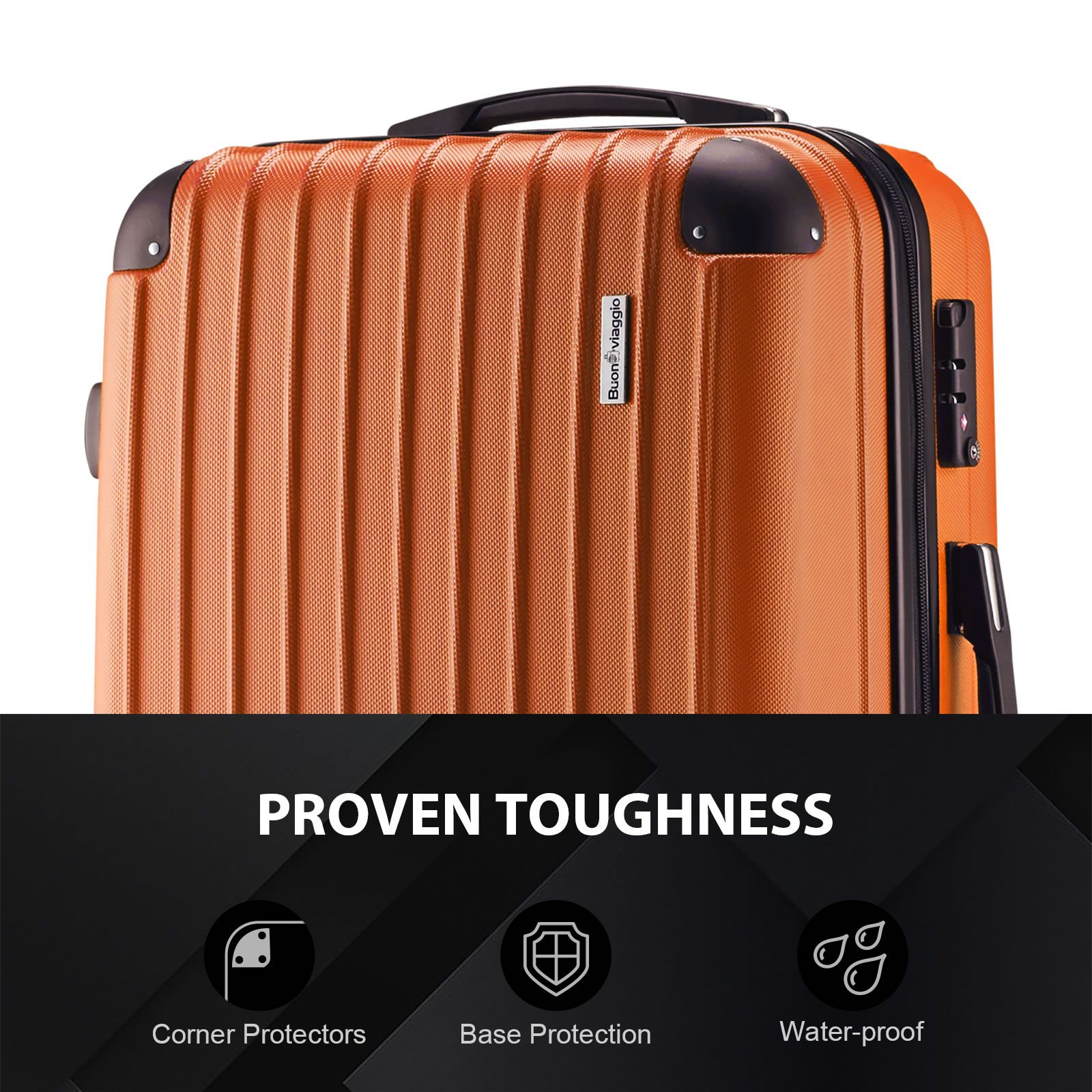 Carry On Luggage Suitcase Travel Travaller Bag Hard Shell Case ...