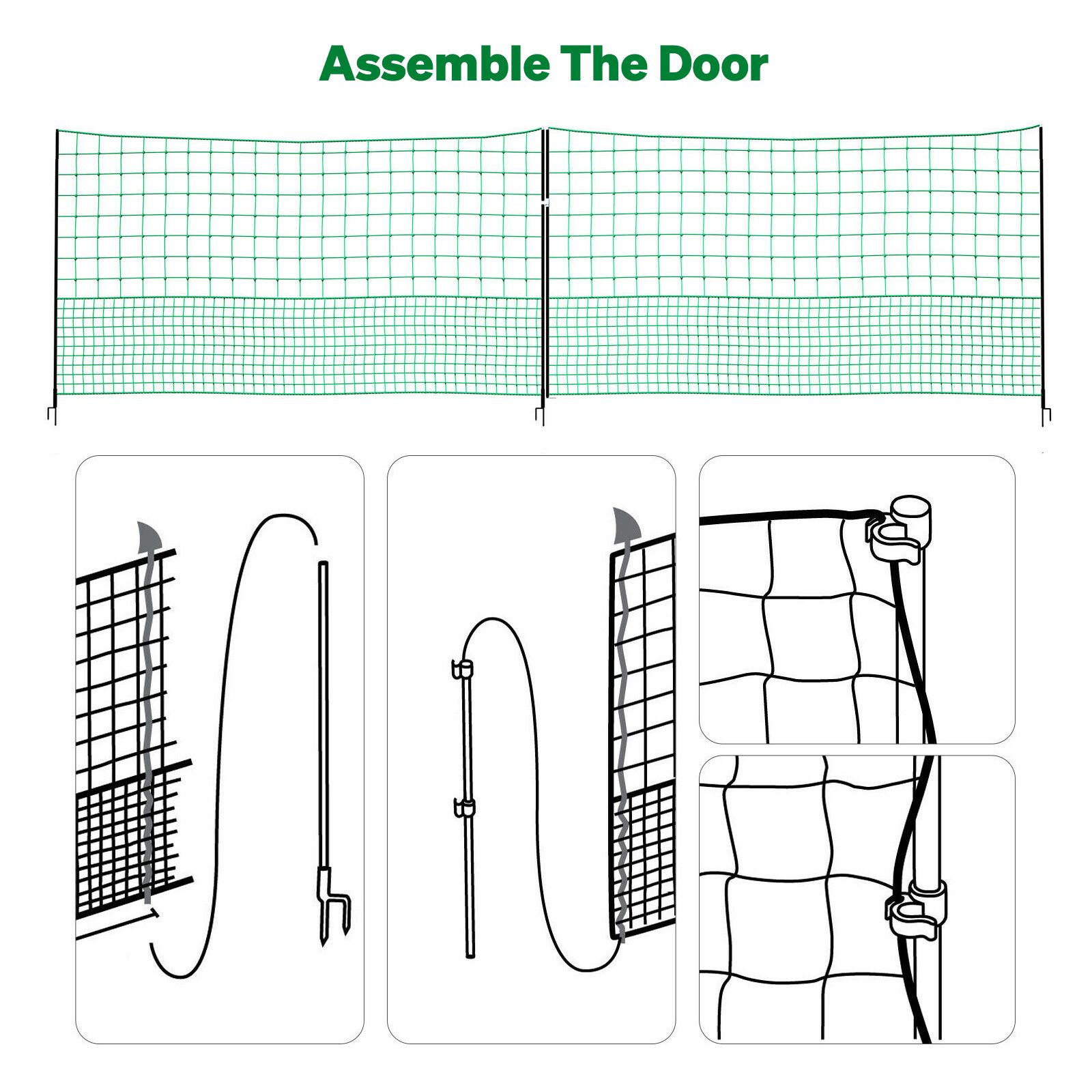 Chicken Run Pen Fence Duck Breeding Farm House Cage Poultry Mesh ...