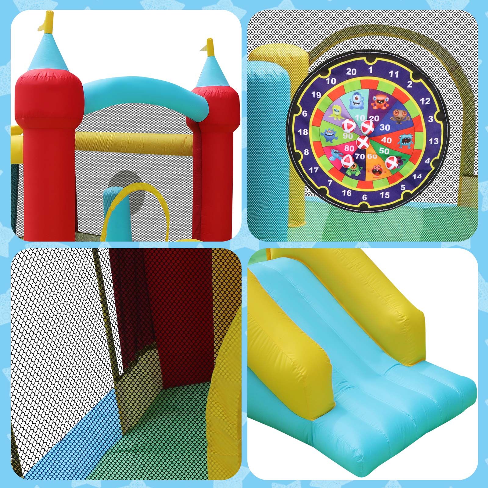 Jumping Castle Bouncer Inflatable Bouncy Outdoor Toy Play Equipment ...