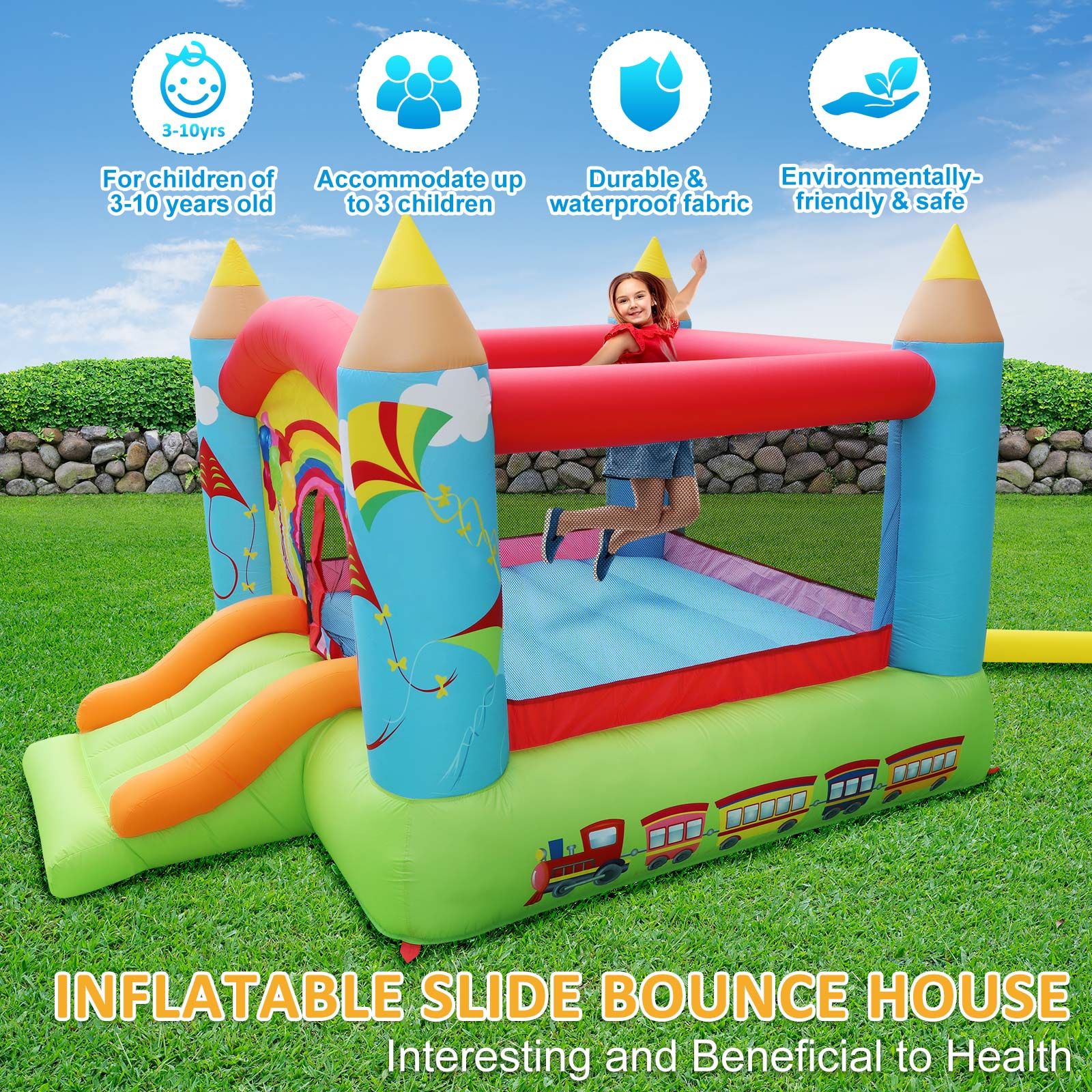 Jumping Castle Bouncer Bouncy Outdoor Play Equipment Playground ...