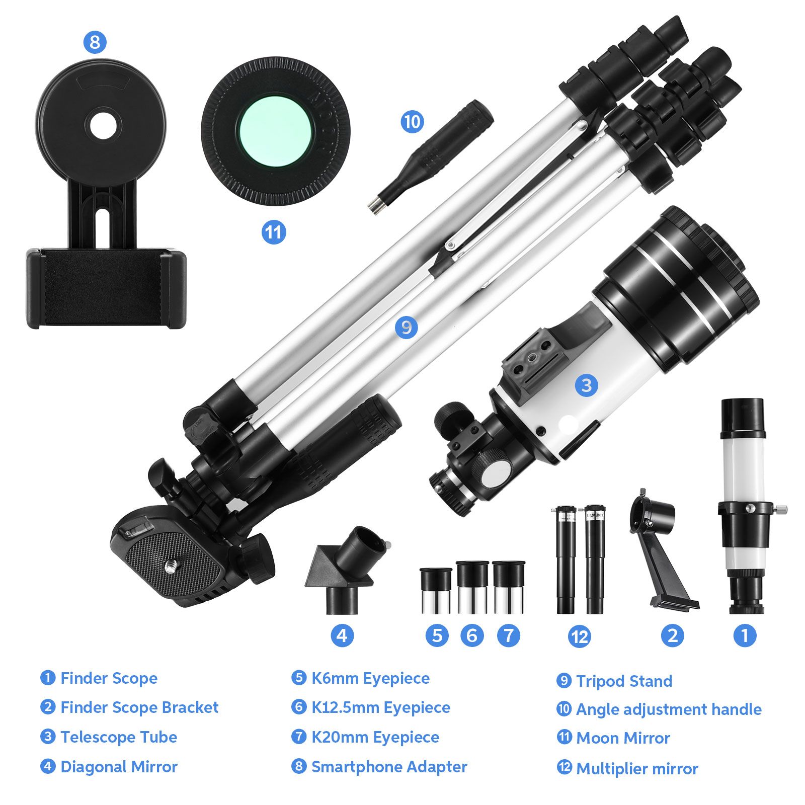 Space Telescope Astronomical Kids Adults Astronomy Beginners Monocular ...