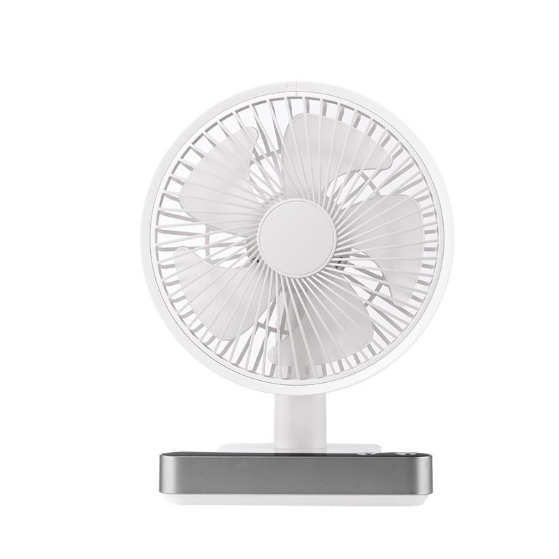 Table Desk Fan Small Oscillating Fan 180°Rotated 5000mAh Rechargeable ...