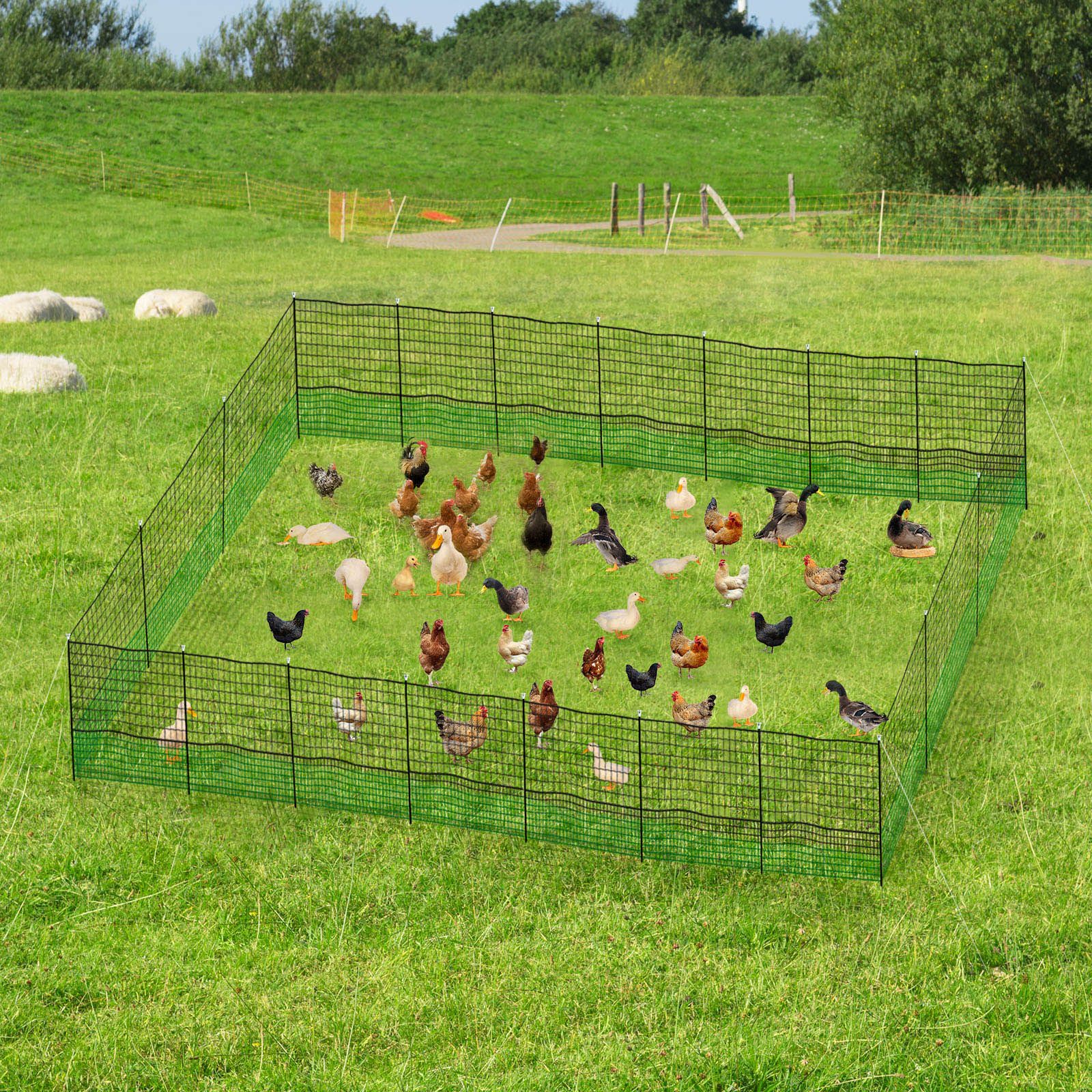 Chicken Coop Cage Run Pen Hen Chook House Fence Poultry Enclosure Hutch ...