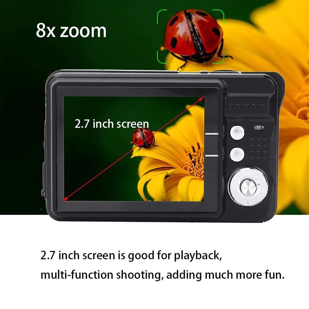 Digital Camera, 18MP COMS Sensor, HD Digital Video Camera, 8X Zoom Auto ...