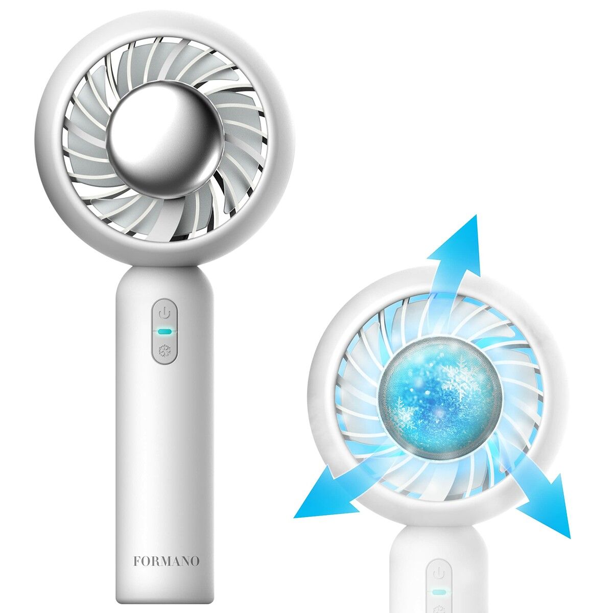 Cooling Hand Held Fan, Battery Operated Rechargeable Mini Portable Fan ...