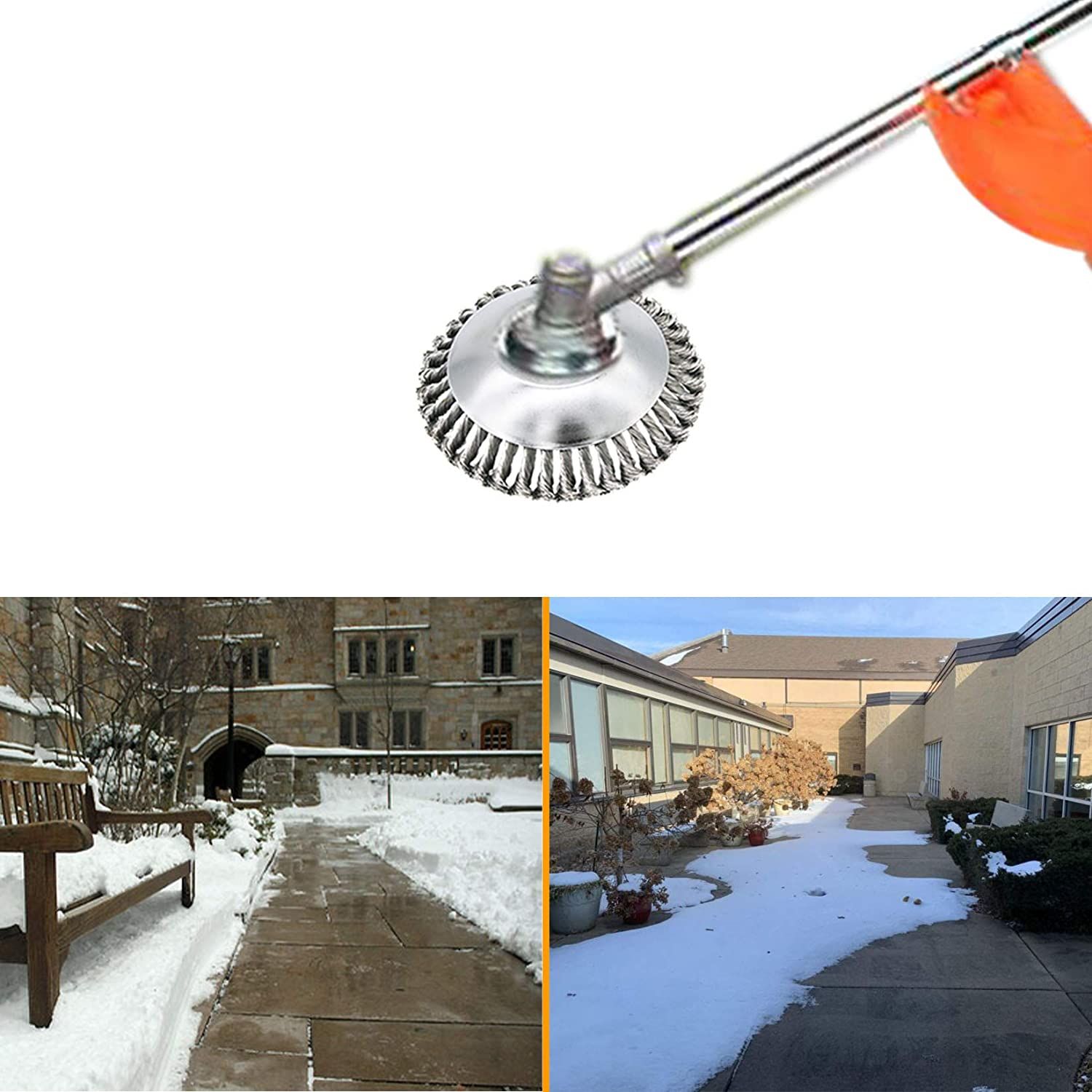 8 Inch Steel Wire Brush Cutter Trimmer Head Replacement Garden Grass ...