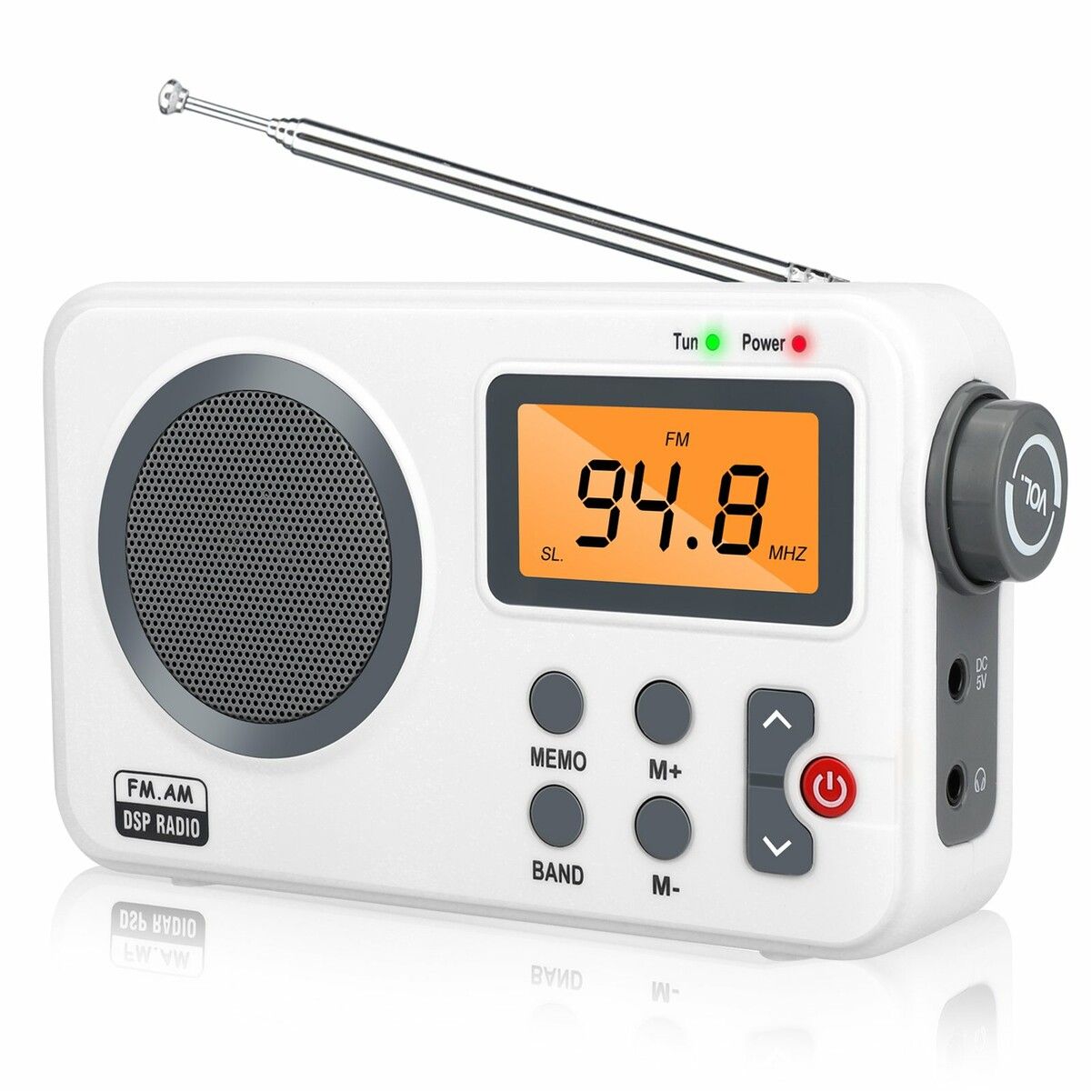 AM FM Radio Player Digital Stereo Portable LCD TSV Pocket Best ...